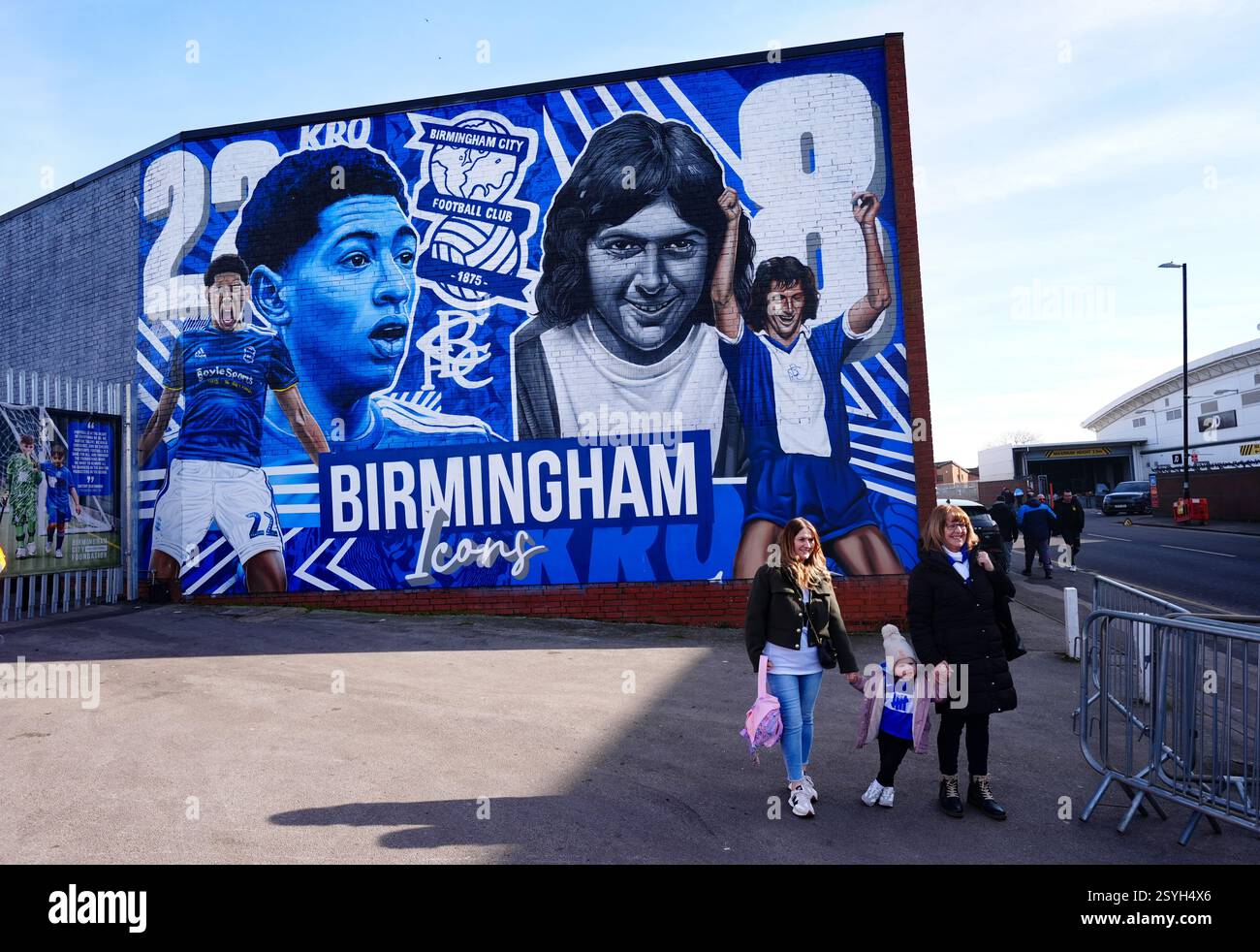 A mural near to the stadium before the Sky Bet League One match at St ...