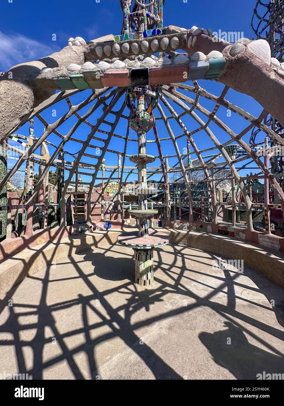 The WATTS TOWERS Historical site also known as Towers of Simon Rodia ...