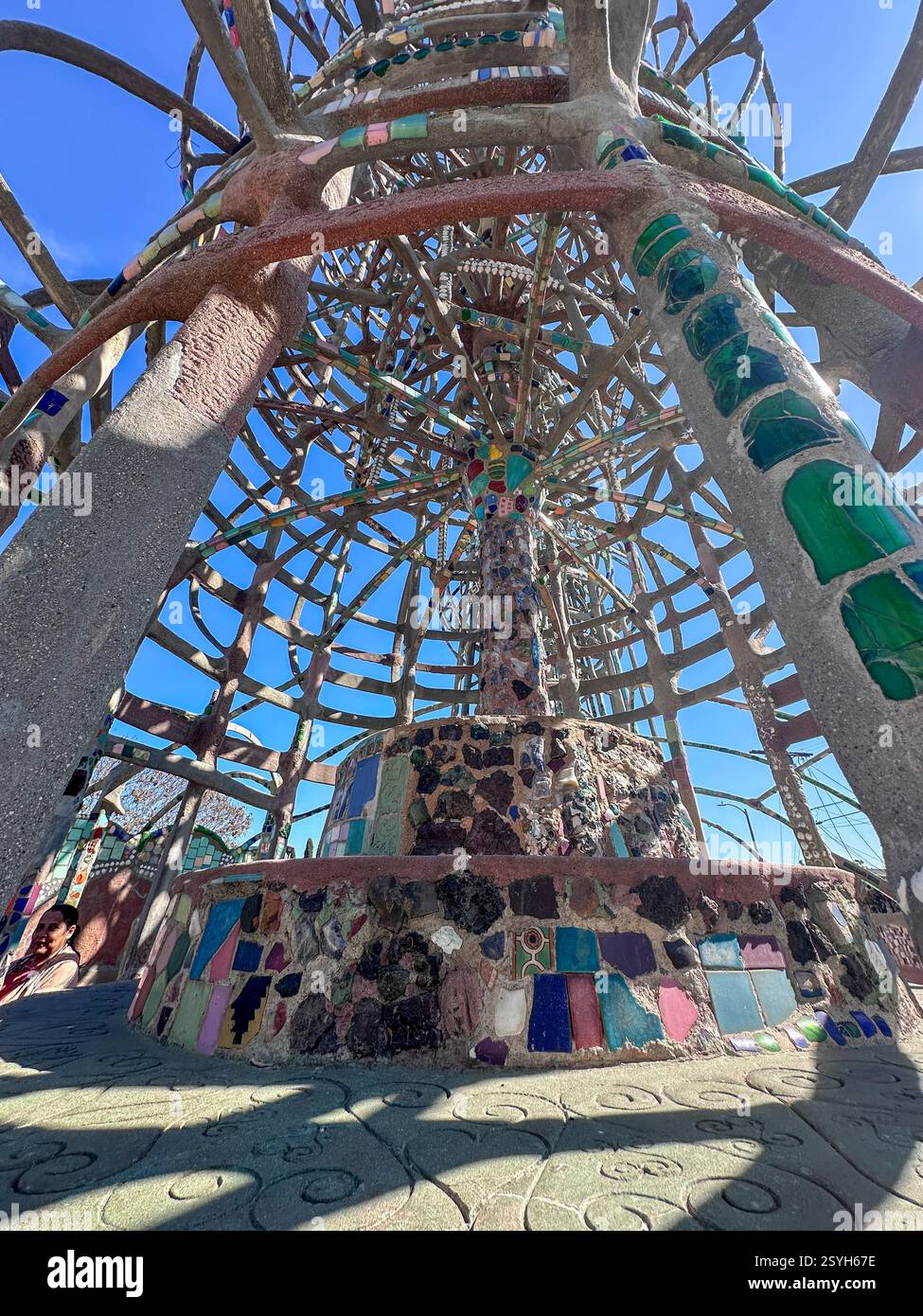 The WATTS TOWERS Historical site also known as Towers of Simon Rodia ...