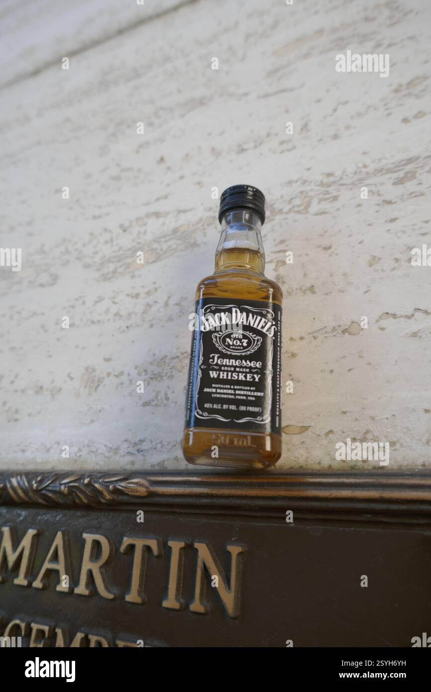 Los Angeles, California, USA 28th February 2025 Jack Daniels Bottle on ...