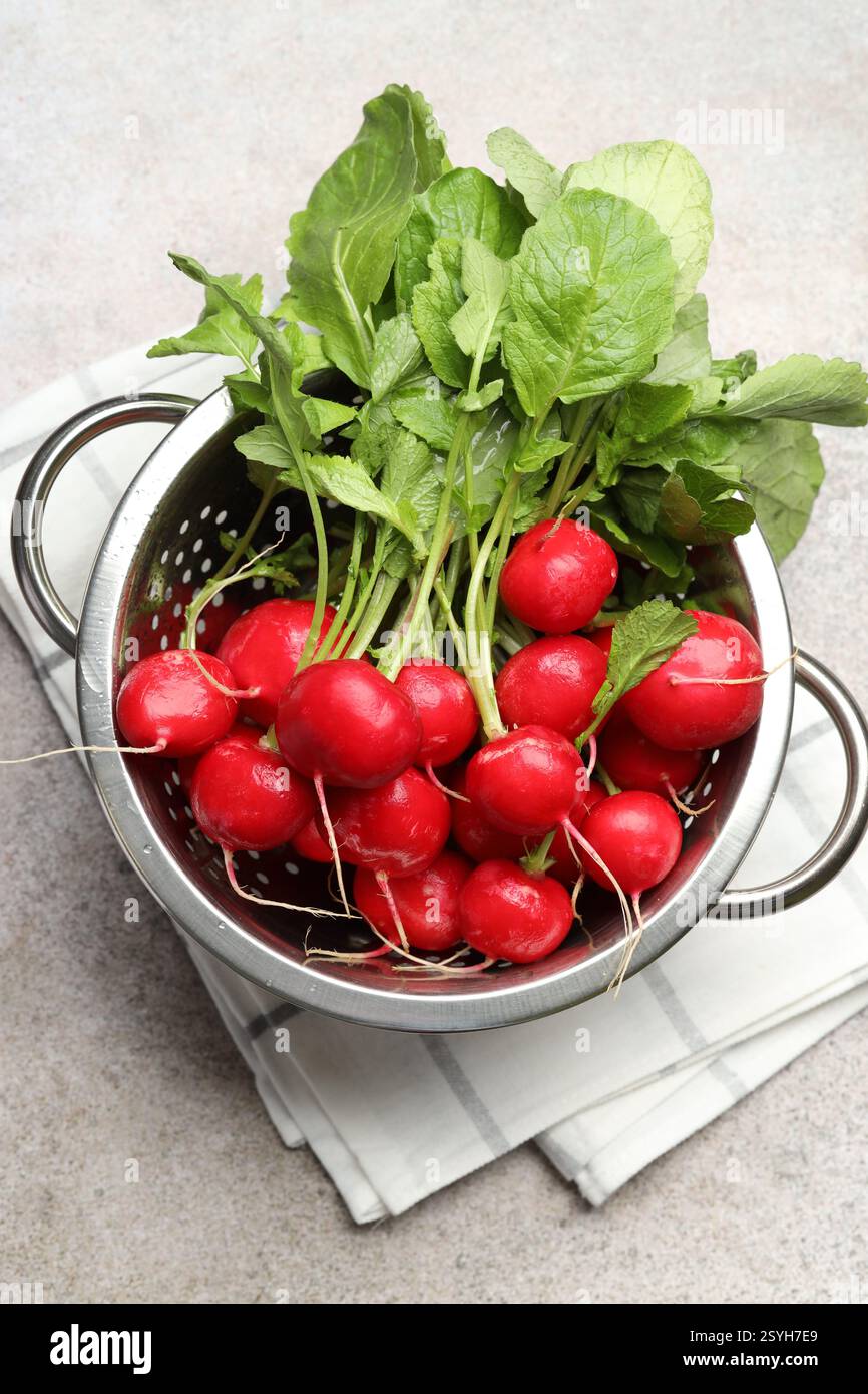 Top view radishes leaves hi-res stock photography and images - Alamy