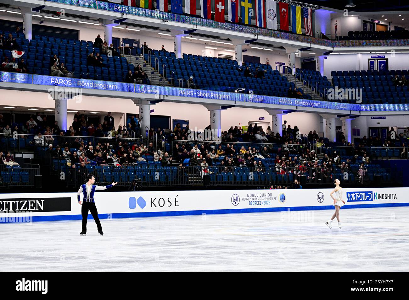Sae SHIMIZU & Lucas Tsuyoshi HONDA (JPN), during Junior Pairs Short ...