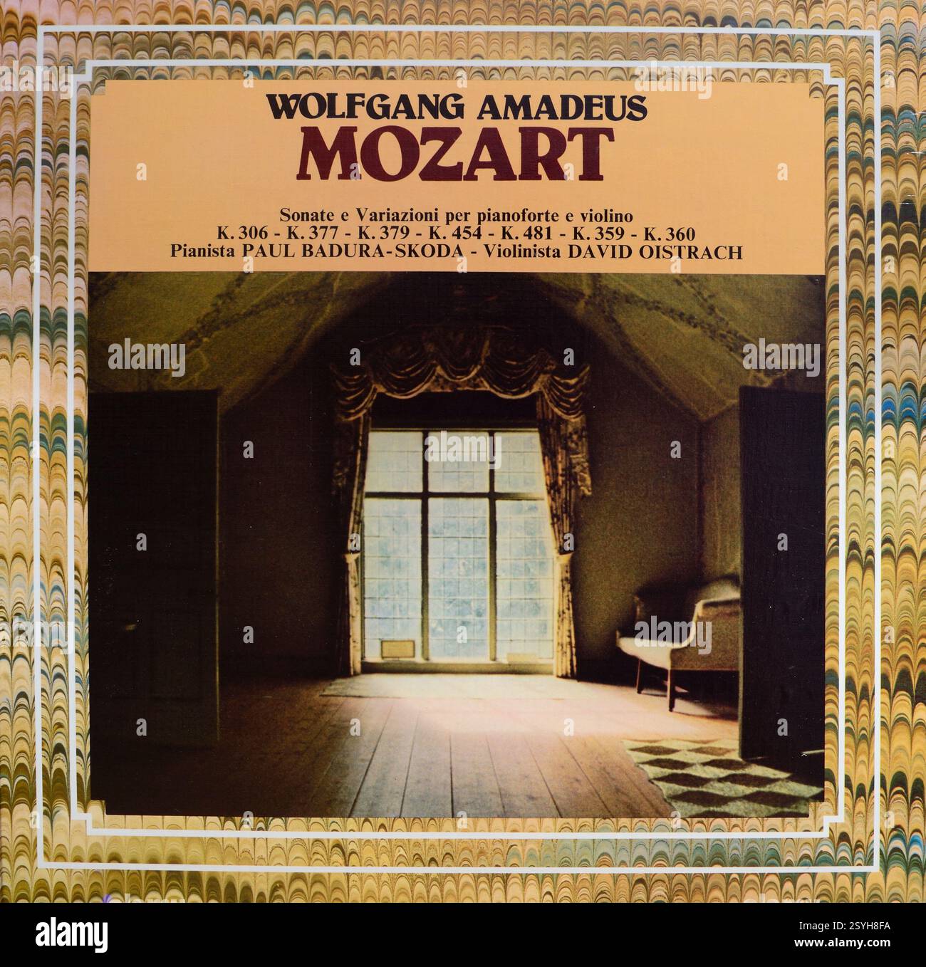 Vintage vinyl record cover, Wolfgang Amadeus Mozart, Sonatas and ...