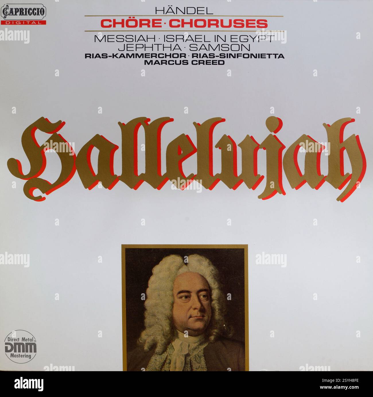 Vintage vinyl record cover, Georg Friedrich Händel, Messiah, Israel in ...