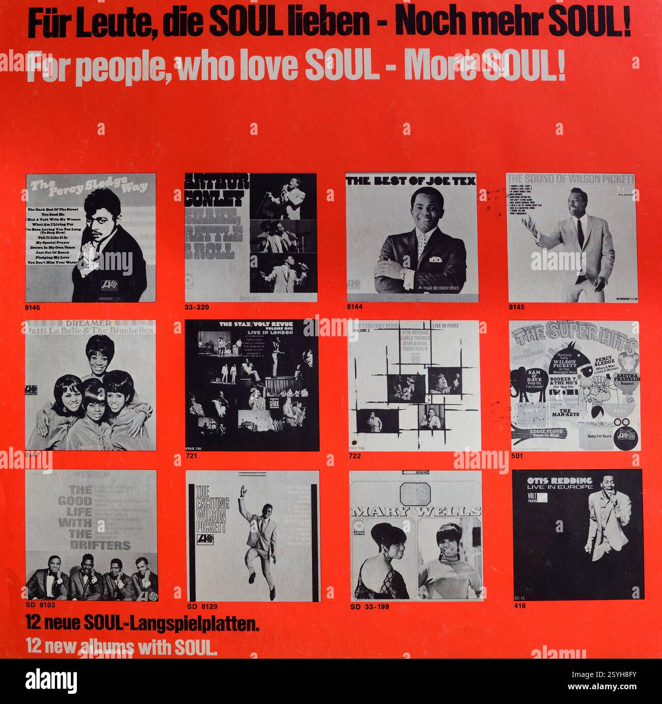Vintage vinyl record cover, That's Soul, gatefold cover inside view ...