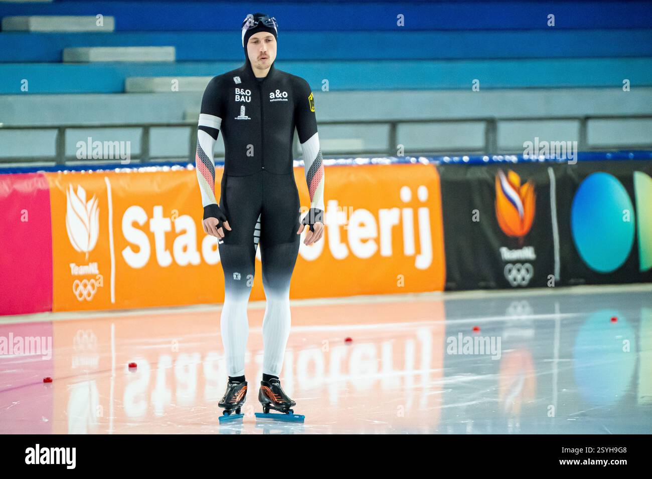 HEERENVEEN, NETHERLANDS - FEBRUARY 28: Hendrik Dombek of Germany during ...