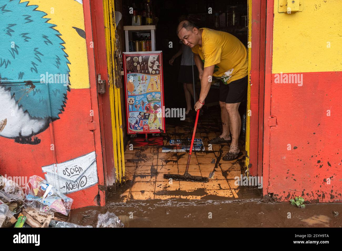 Saint Gilles Les Bains, France. 01st Mar, 2025. 24 hours after the ...