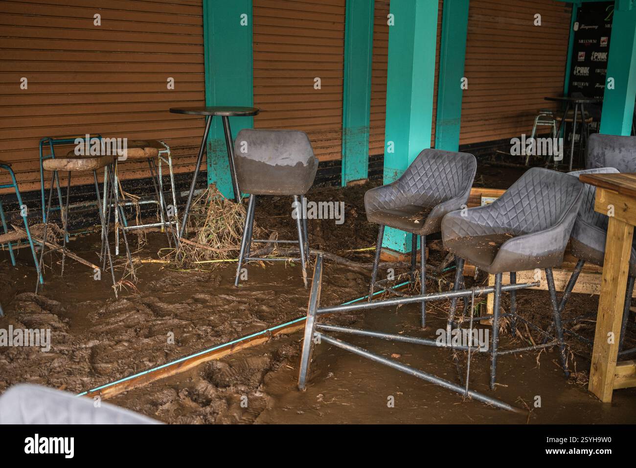 Saint Gilles Les Bains, France. 01st Mar, 2025. 24 hours after the ...