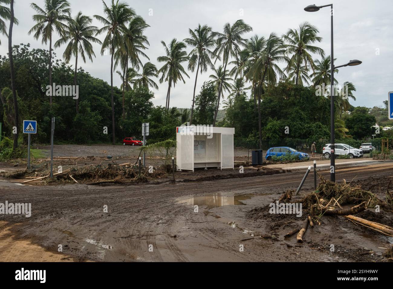 Saint Gilles Les Bains, France. 01st Mar, 2025. 24 hours after the ...
