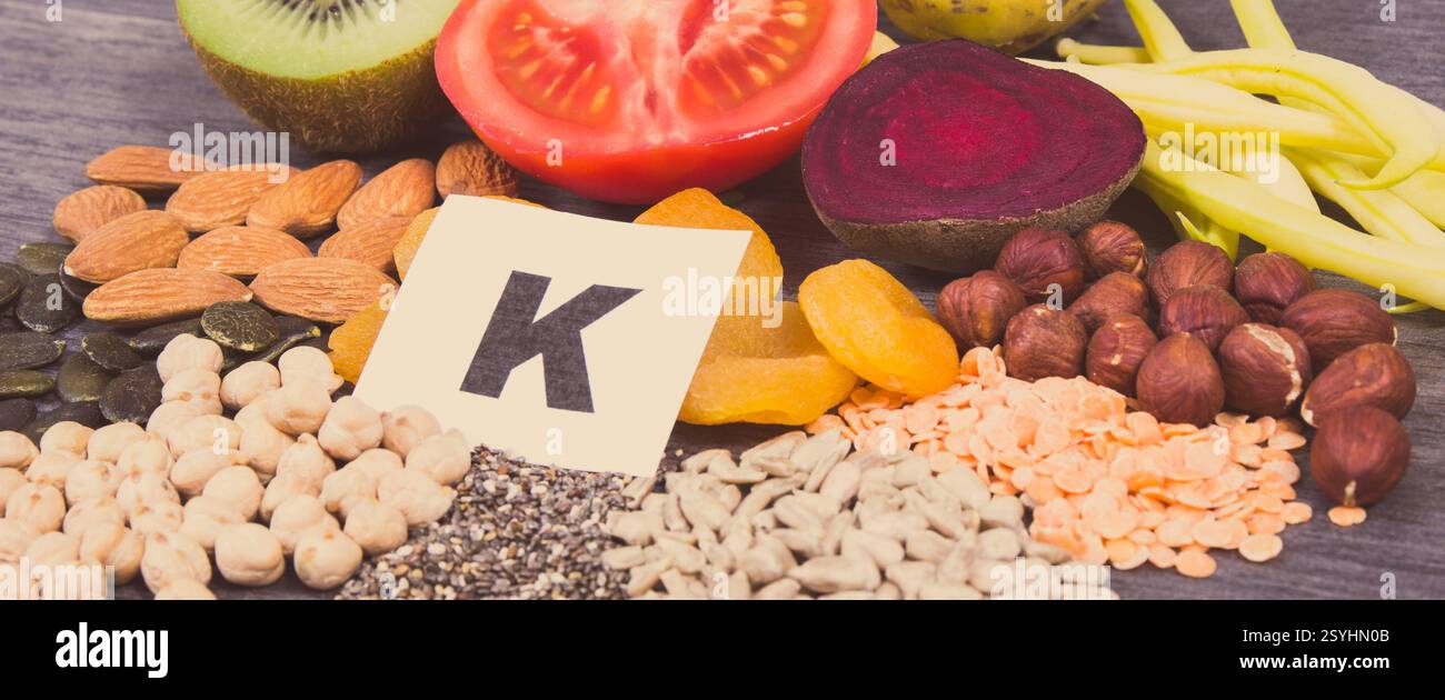 Healthy eating as source natural potassium, vitamin K, minerals and ...