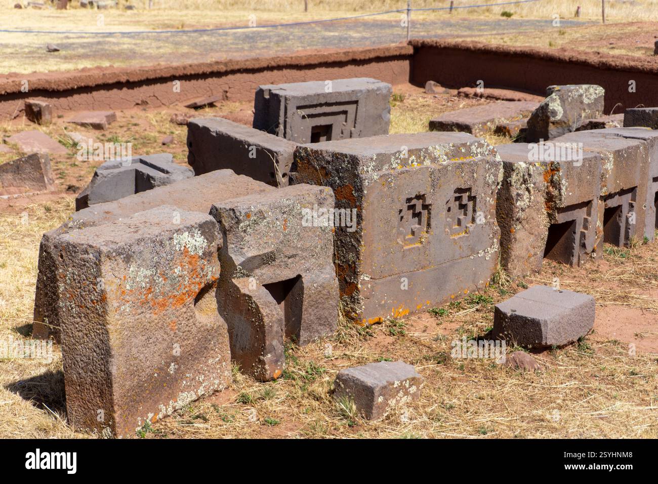 Panoramic View of Puma Punku Ruins in Bolivia an Ancient Archaeological ...