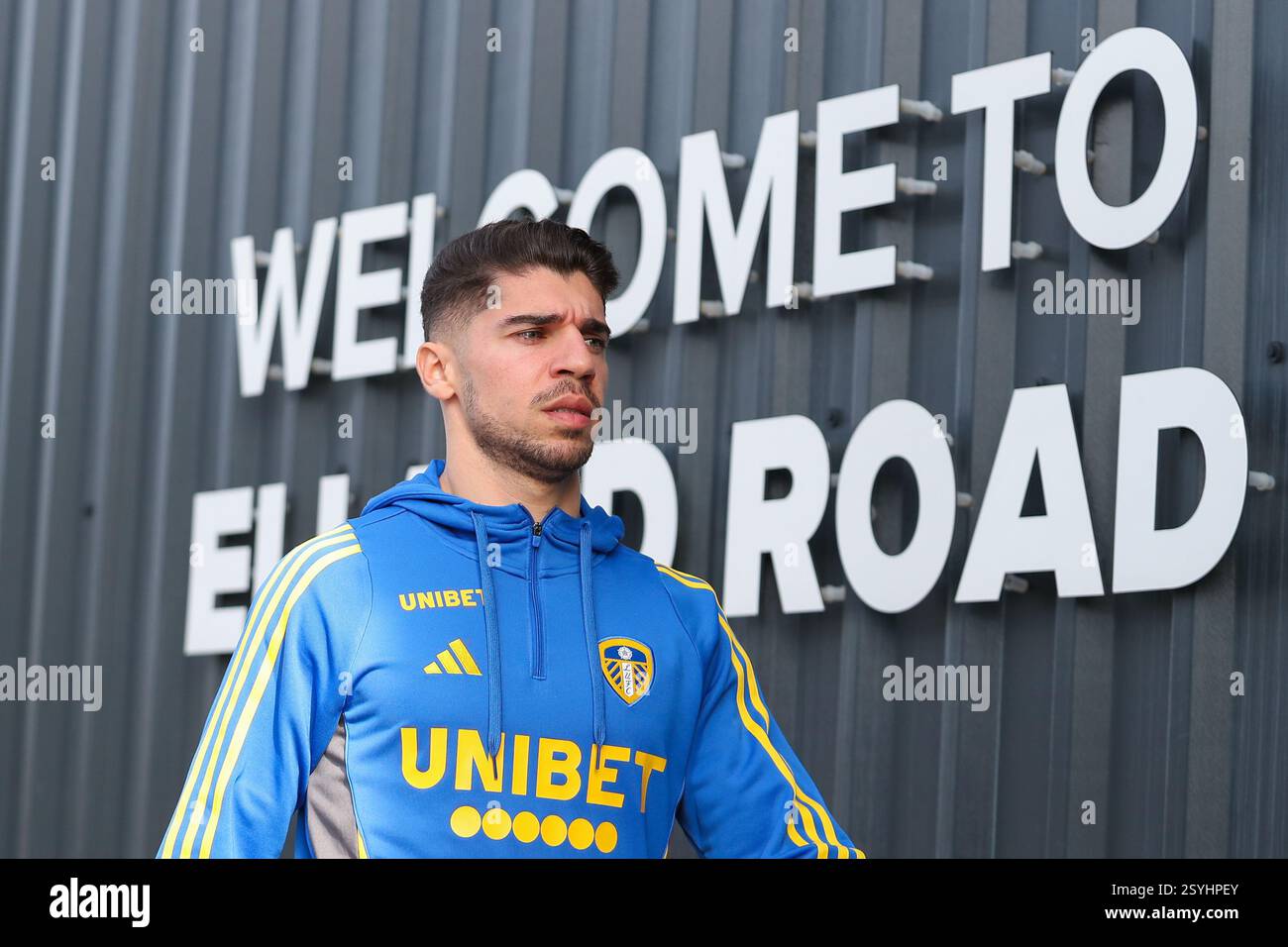 Leeds, UK. 01st Mar, 2025. Manor Solomon of Leeds United arrives during ...