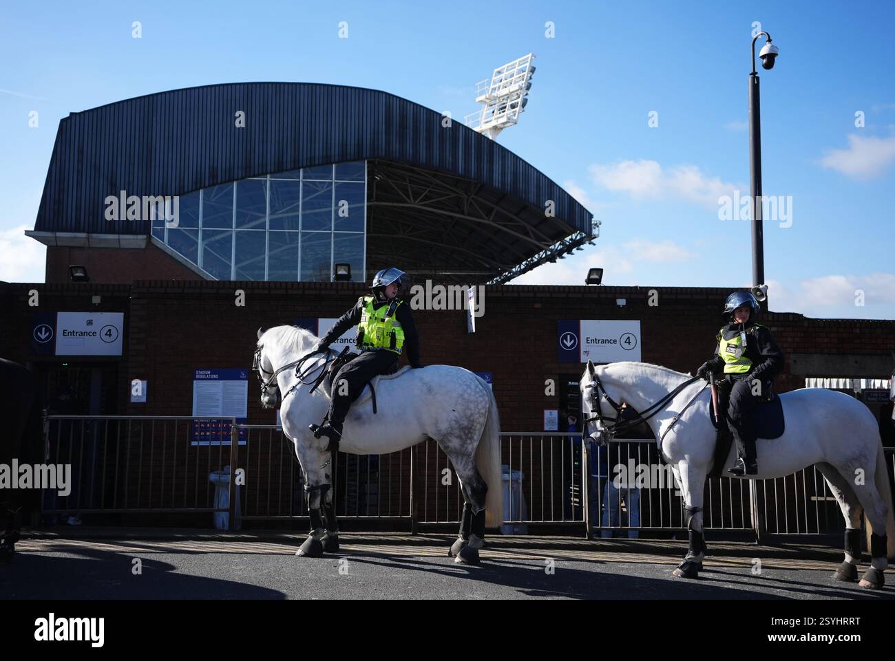 A Police presence before the Emirates FA Cup fifth round match at ...