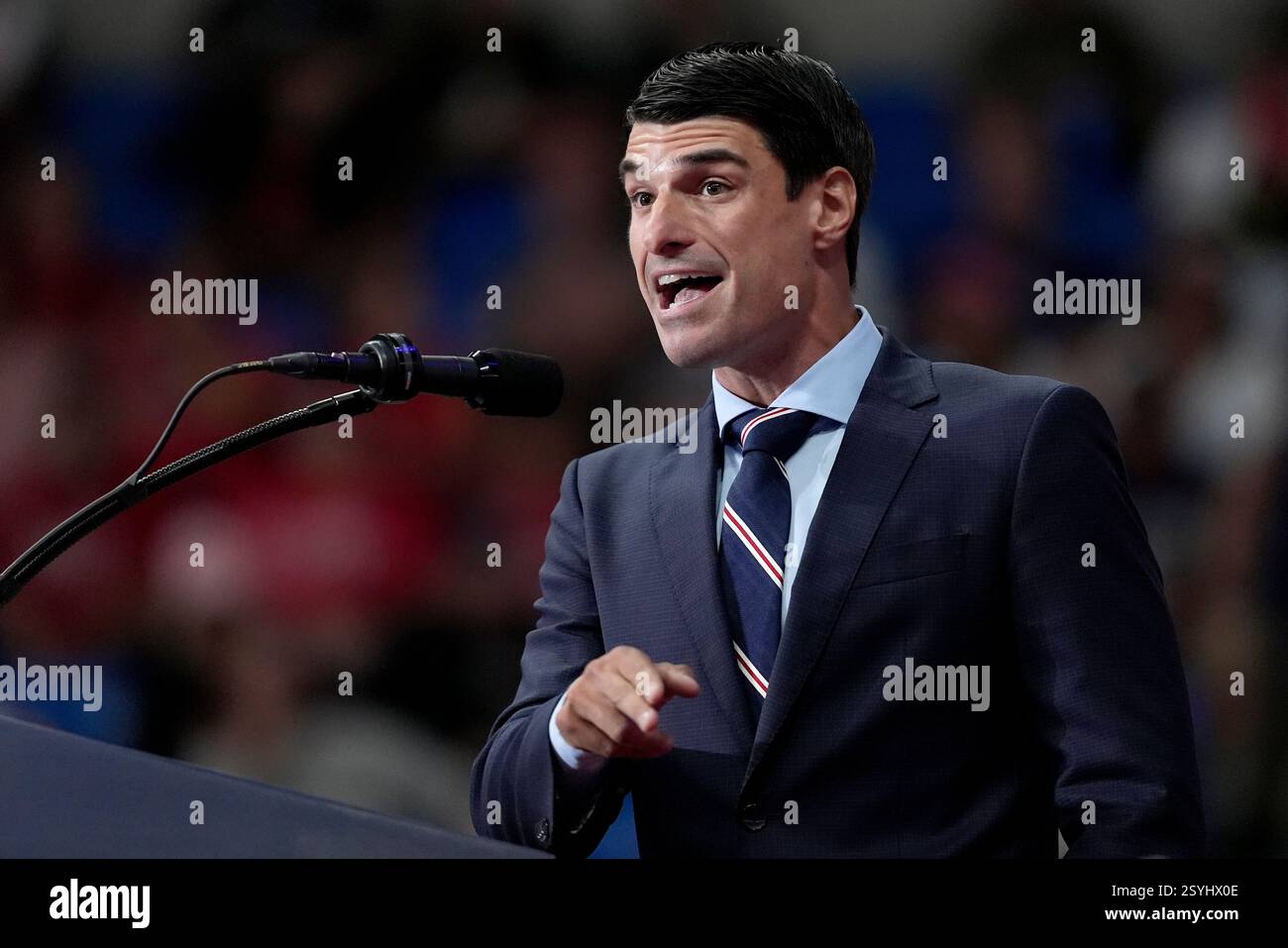 FILE - Rob Bresnahan speaks at a campaign rally for Republican ...