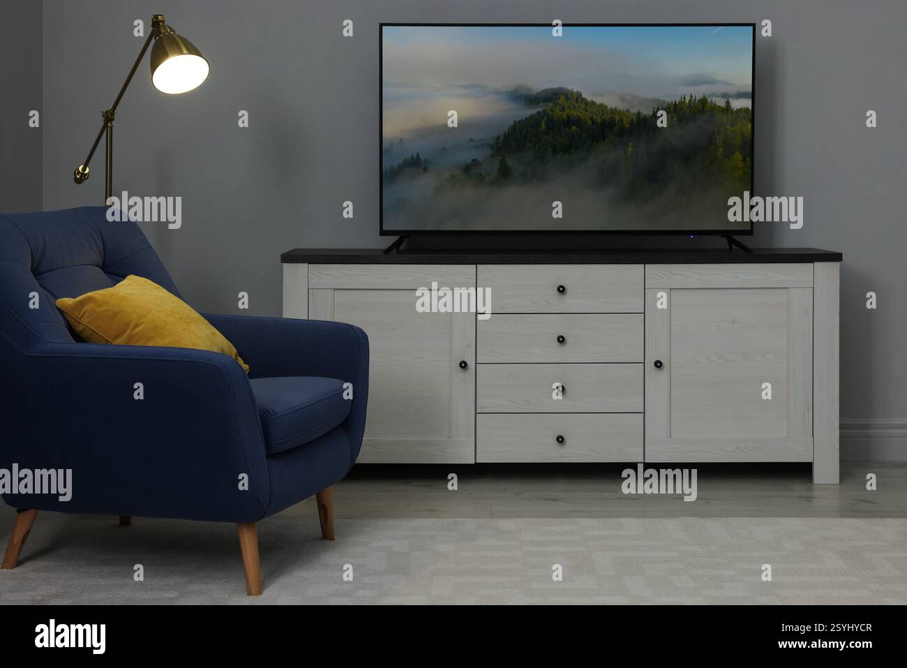 Tv set mountain landscape hi-res stock photography and images - Alamy