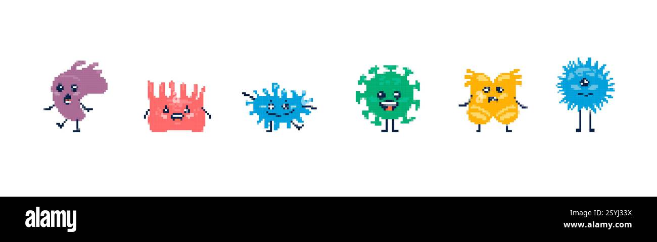 Whimsical pixel art characters hi-res stock photography and images - Alamy