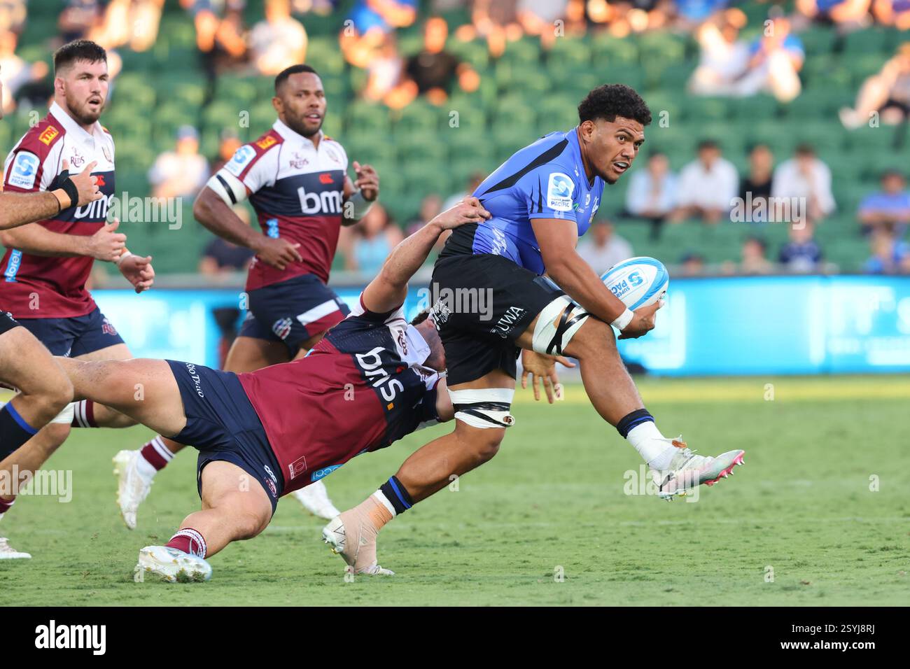 Vaiolini Ekuasi of the Force during the Super Rugby Pacific Round 3 ...