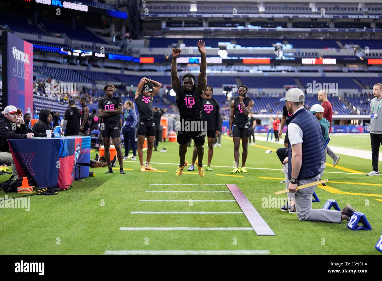 Western Michigan defensive back Bilhal Kone runs a drill at the NFL ...