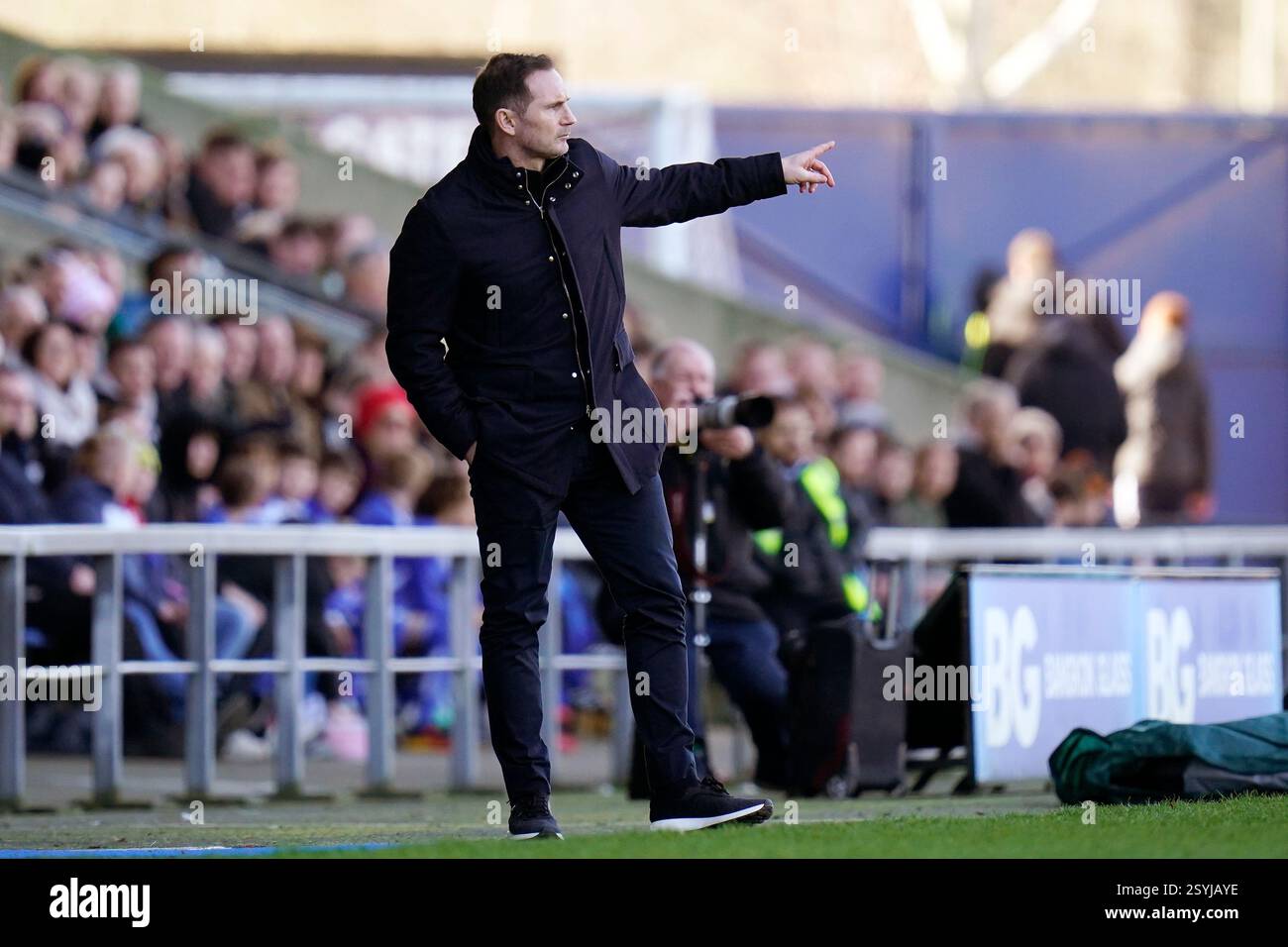 Coventry City head coach Frank Lampard gestures on the touchline during ...