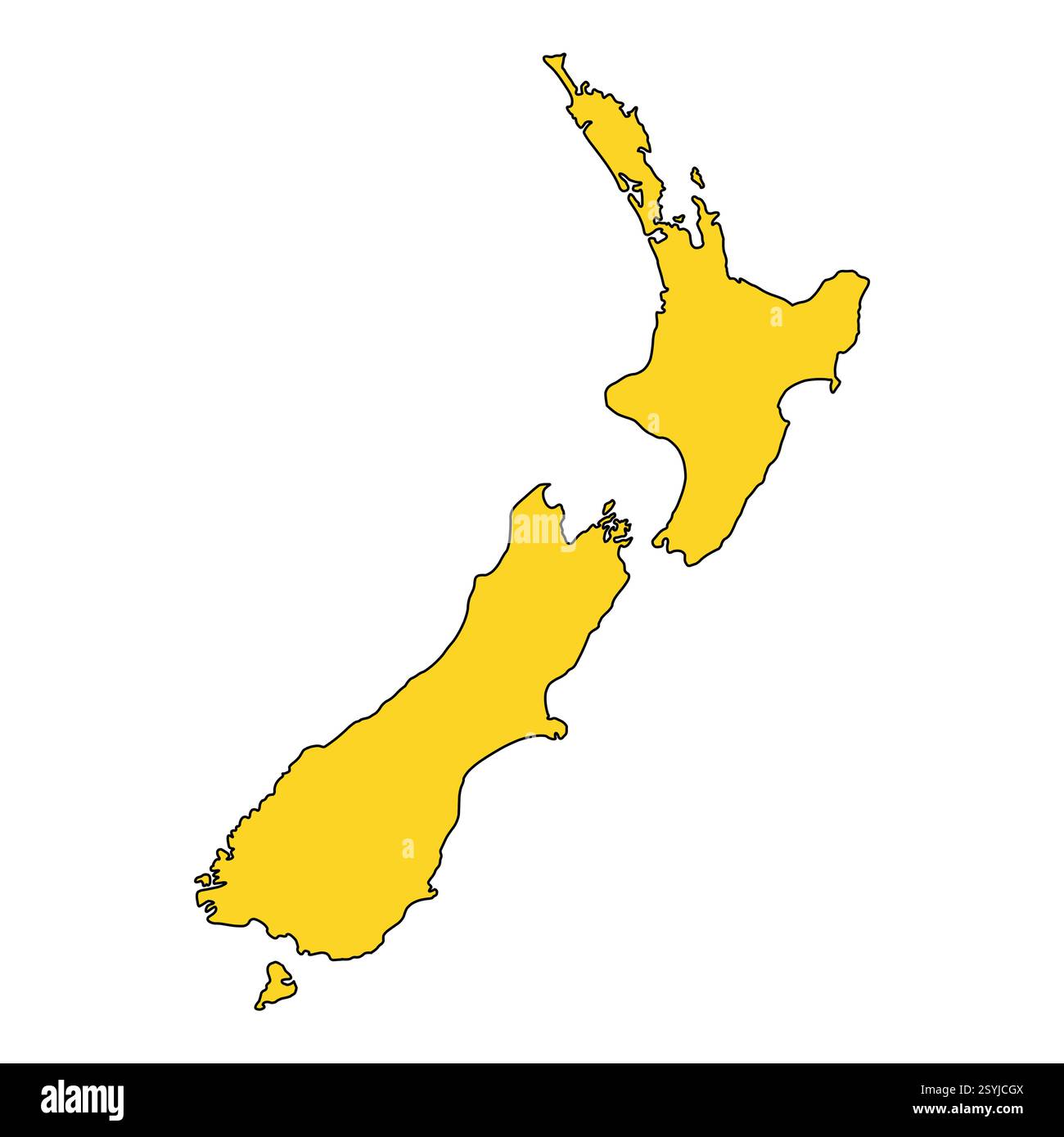 New zealand map symbol shape, travel web flat concept icon vector ...