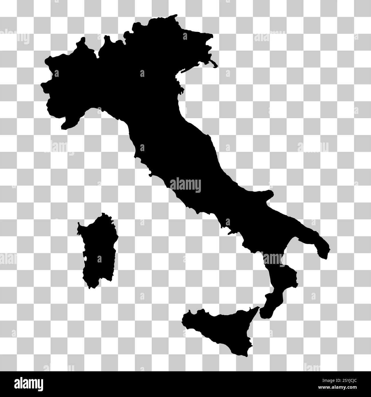 Italy map symbol shape, travel web flat concept icon web vector ...