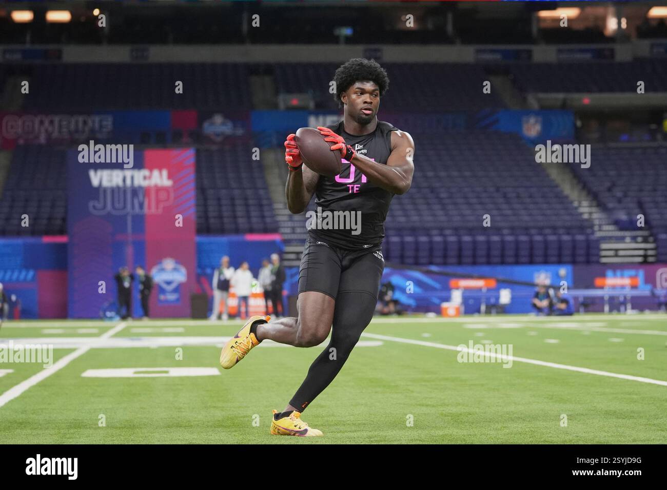 Navy defensive back Rayuan Lane III runs a drill at the NFL football ...