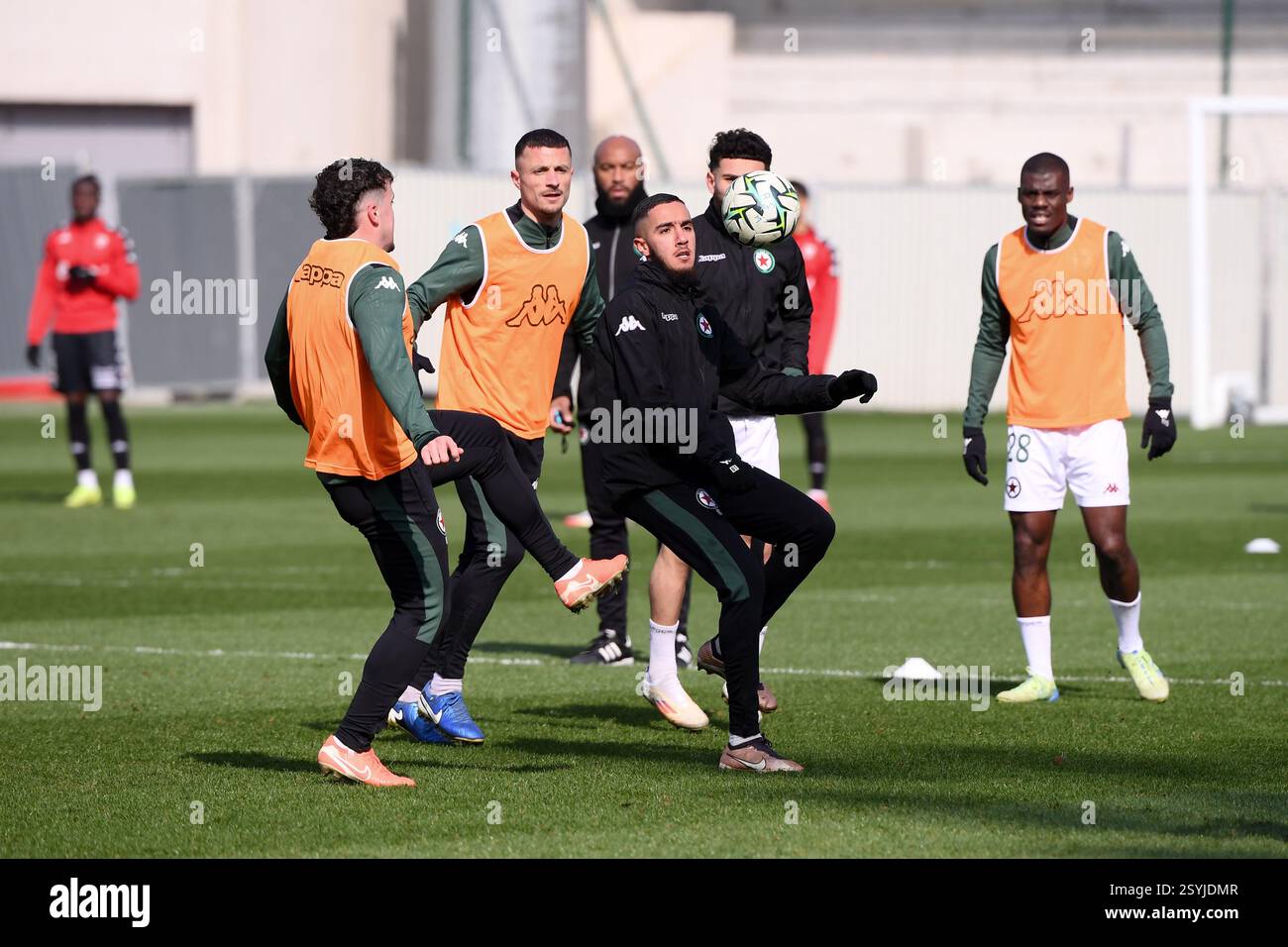 24 Pierre LEMONNIER (red) - 10 Merwan IFNAOUI (red) during the Ligue 2 ...