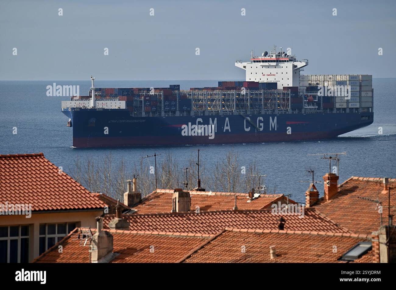 Marseille, France. 01st Mar, 2025. The container ship Imagination of ...
