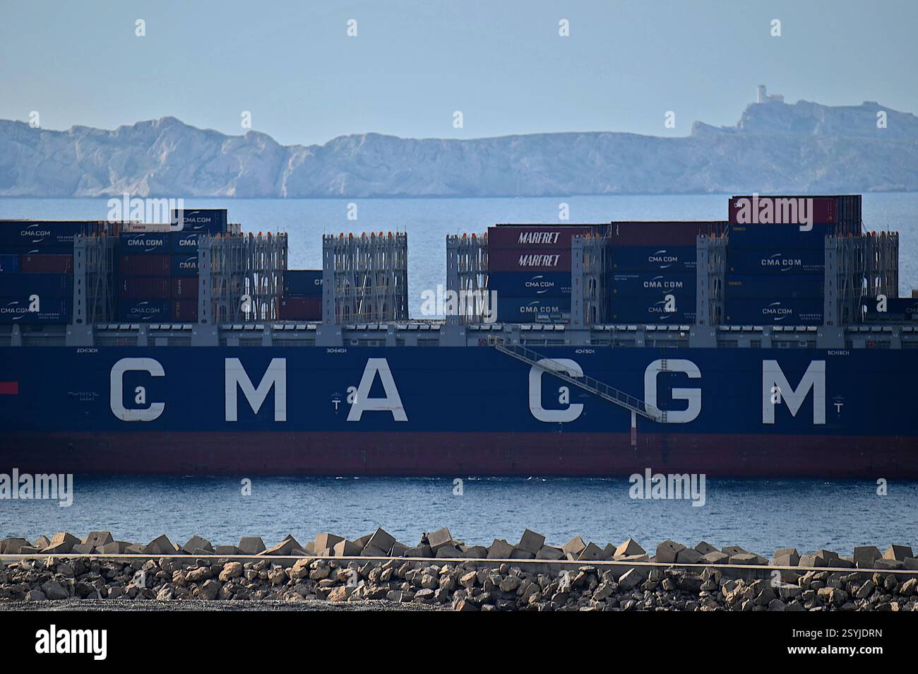 Marseille, France. 01st Mar, 2025. The container ship Imagination of ...