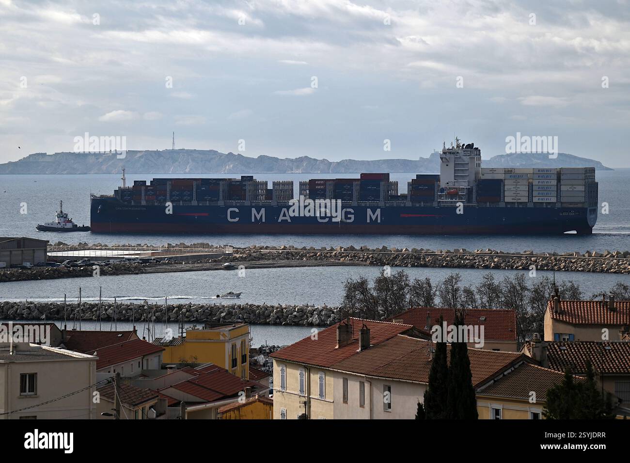Marseille, France. 01st Mar, 2025. The container ship Imagination of ...