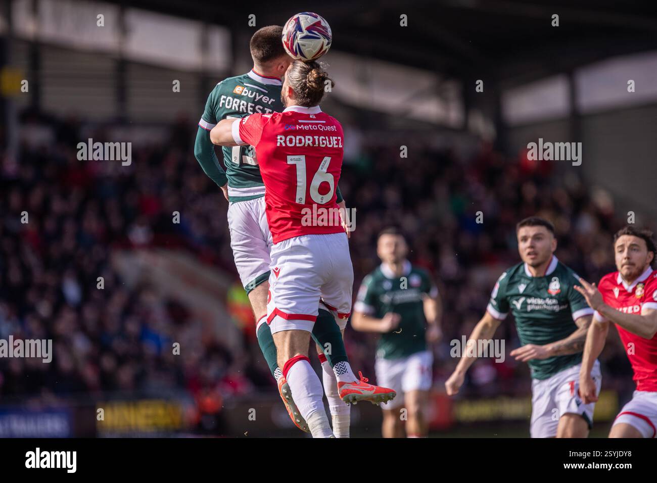 Will Forrester of Bolton Wanderers and Jay Rodriguez of Wrexham AFC ...