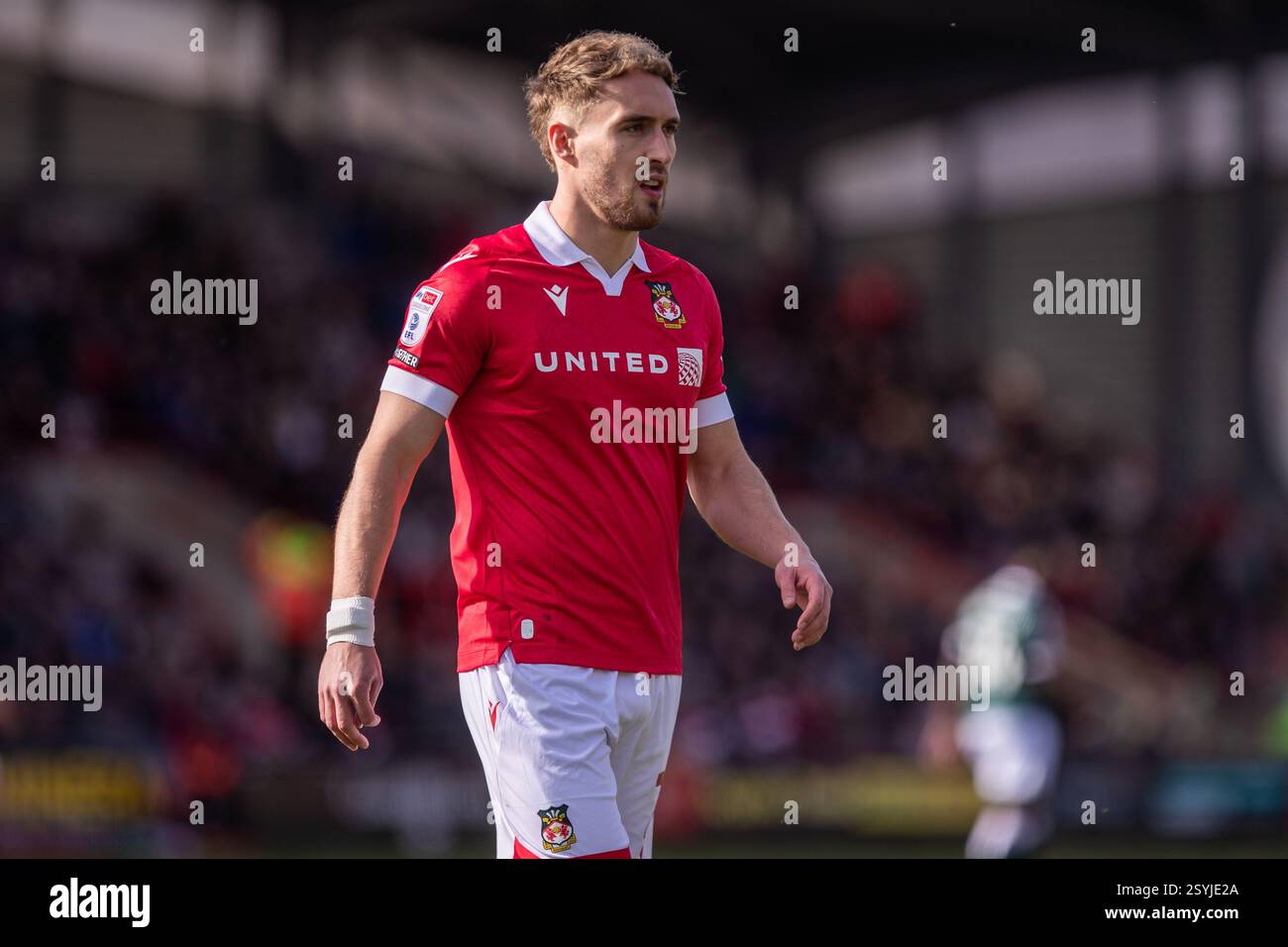 Sam Smith of Wrexham AFC during the Sky Bet League 1 match Wrexham vs ...