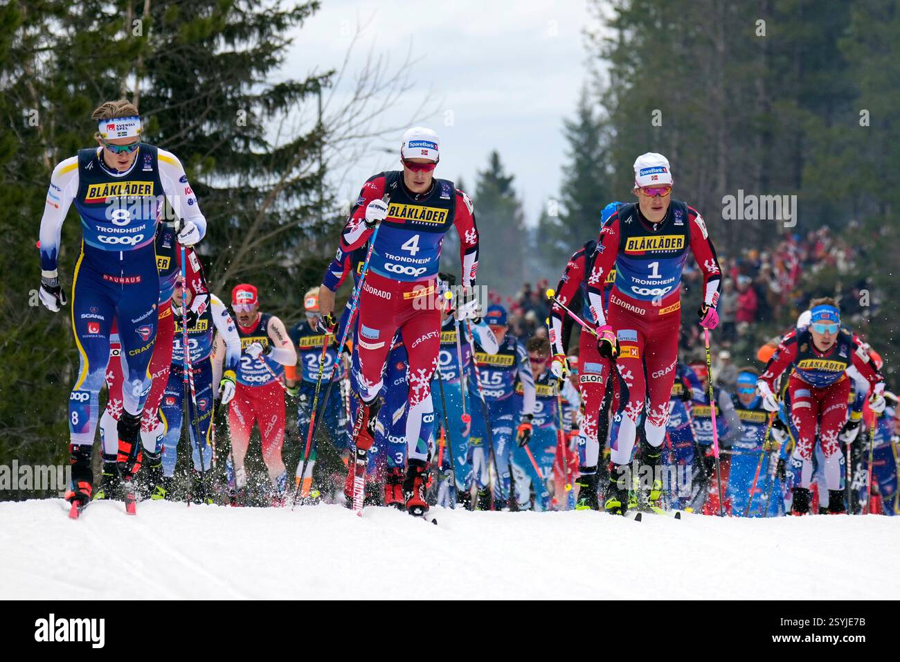 Edvin Anger, of Sweden, Harald Oestberg Amundsen, of Norway, Johannes ...