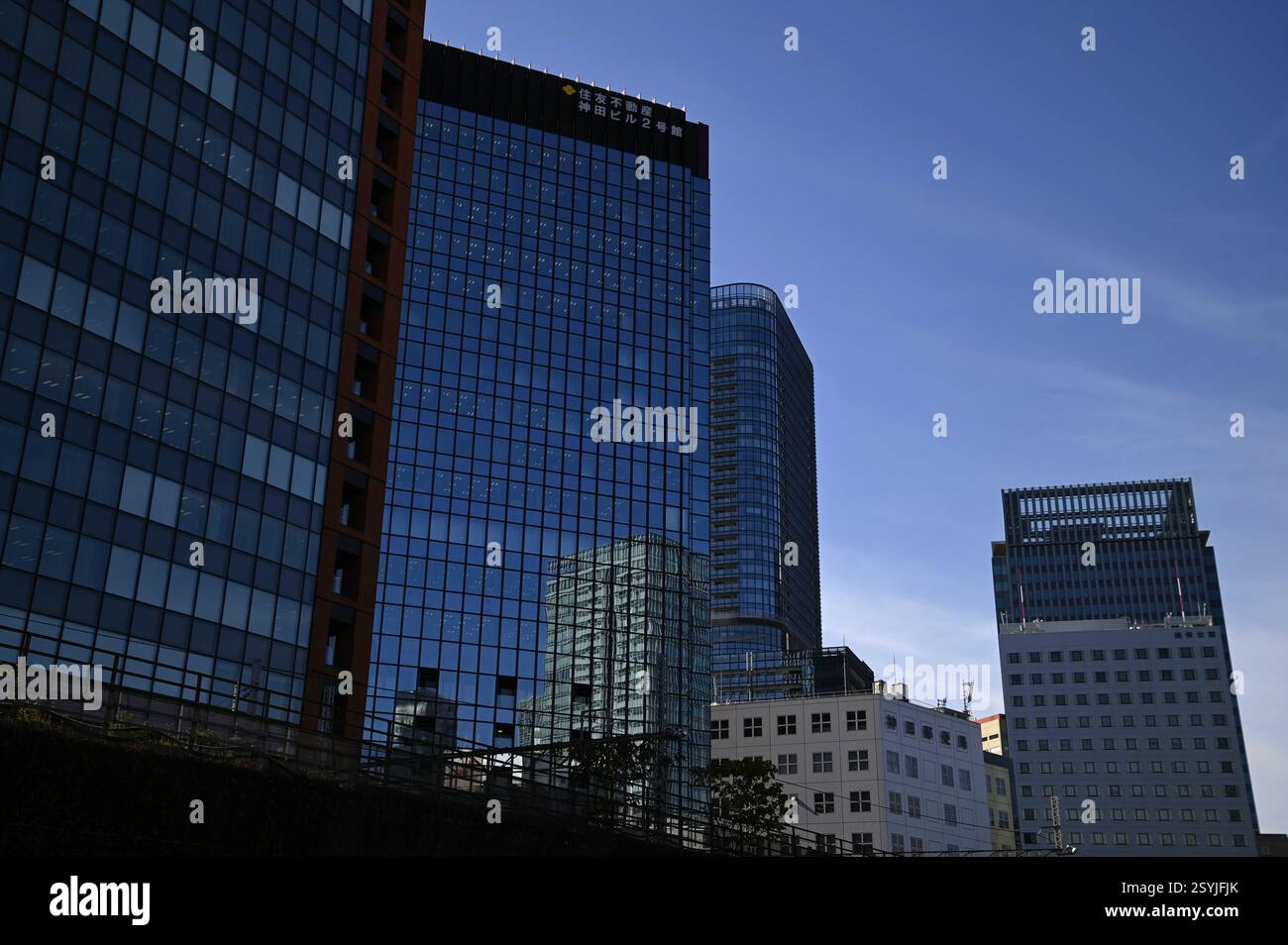 Modern skyscrapers in Akihabara Denki Gai the center of Otaku culture ...