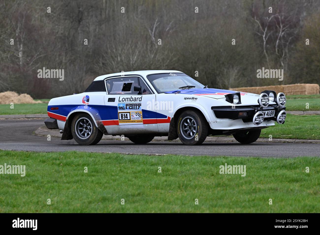 Edward James, Triumph TR8, Group B, Live Rally Stage at Race Retro ...