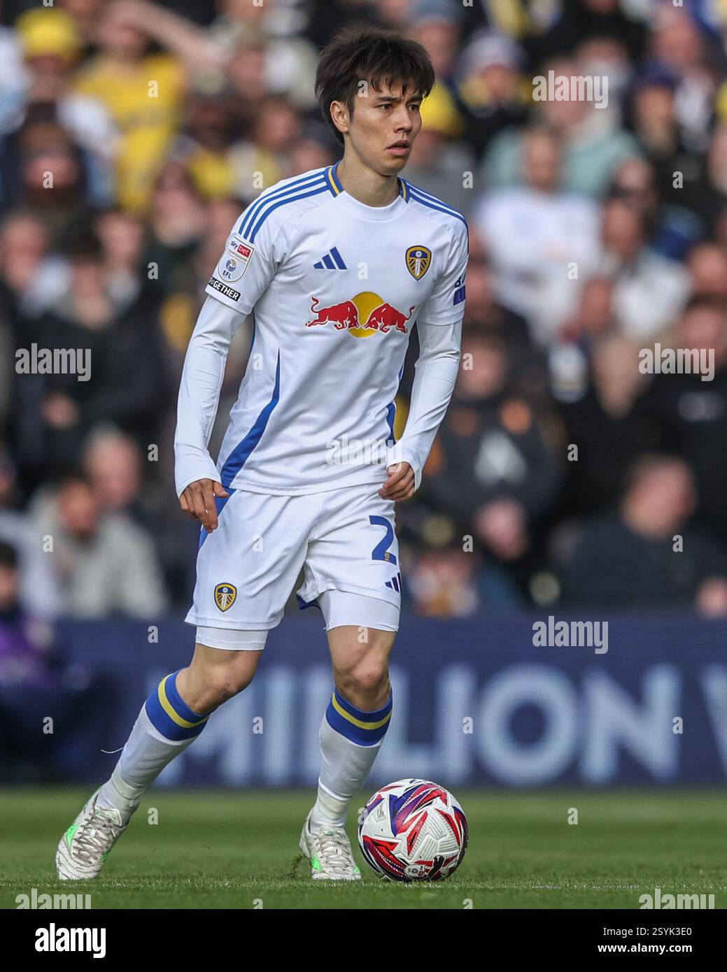 Leeds, UK. 01st Mar, 2025. Ao Tanaka of Leeds United during the Sky Bet ...