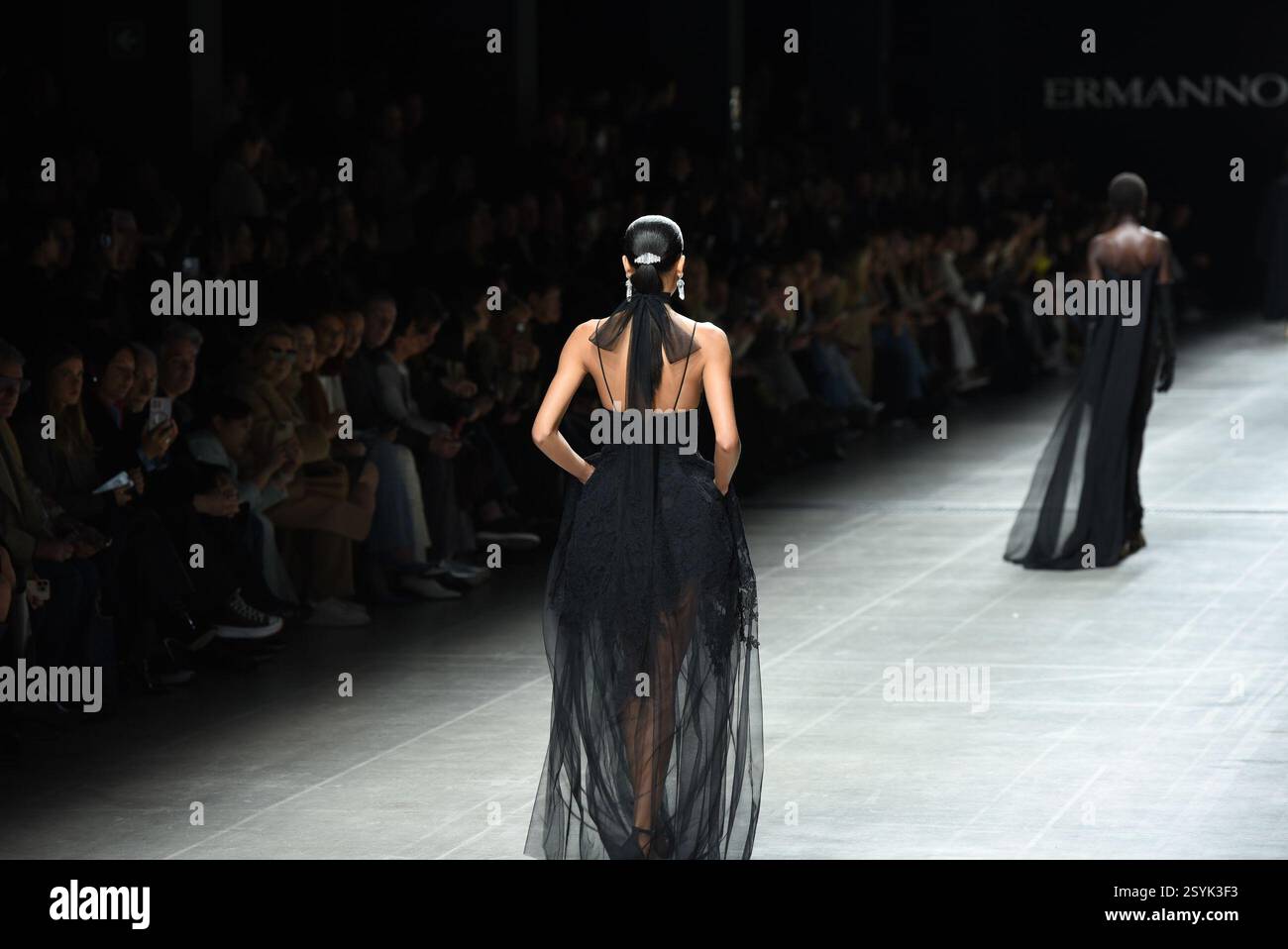 March 1, 2025, Milan, Italy: Models walk the runway during the ...