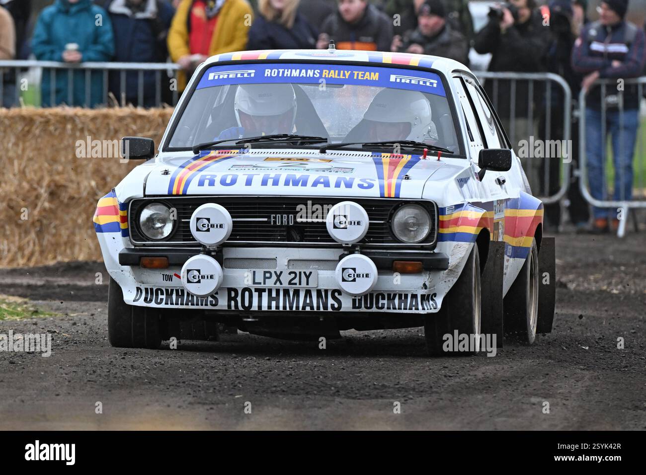 Mark Oldman, Ford Escort Mk2, Rothmans livery, Live Rally Stage at Race ...