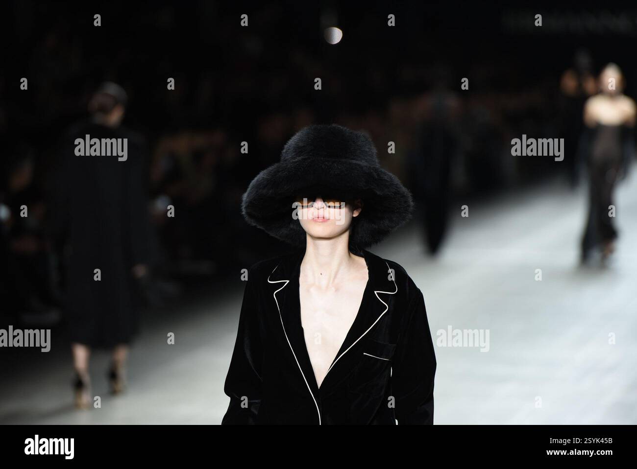 March 1, 2025, Milan, Italy: Models walk the runway during the ...