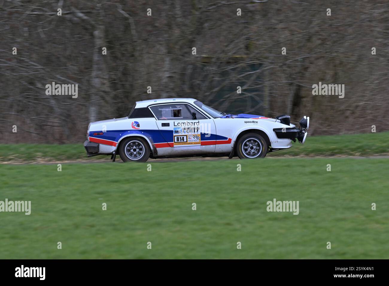 Edward James, Triumph TR8, Group B, Live Rally Stage at Race Retro ...
