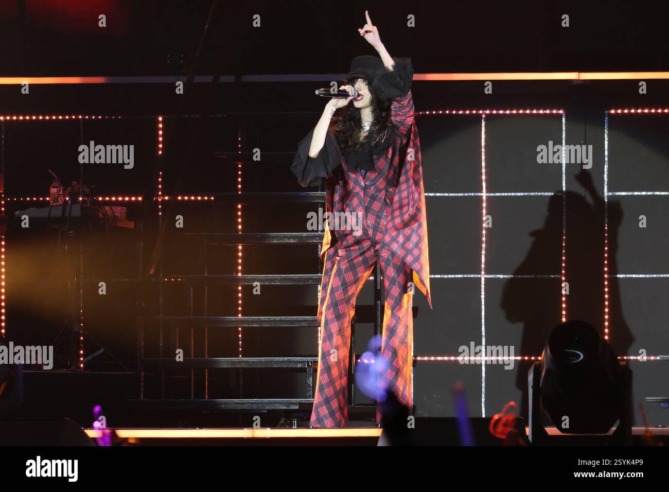TAIPEI, CHINA - MARCH 1, 2025 - Japanese singer Mika Nakashima holds a ...