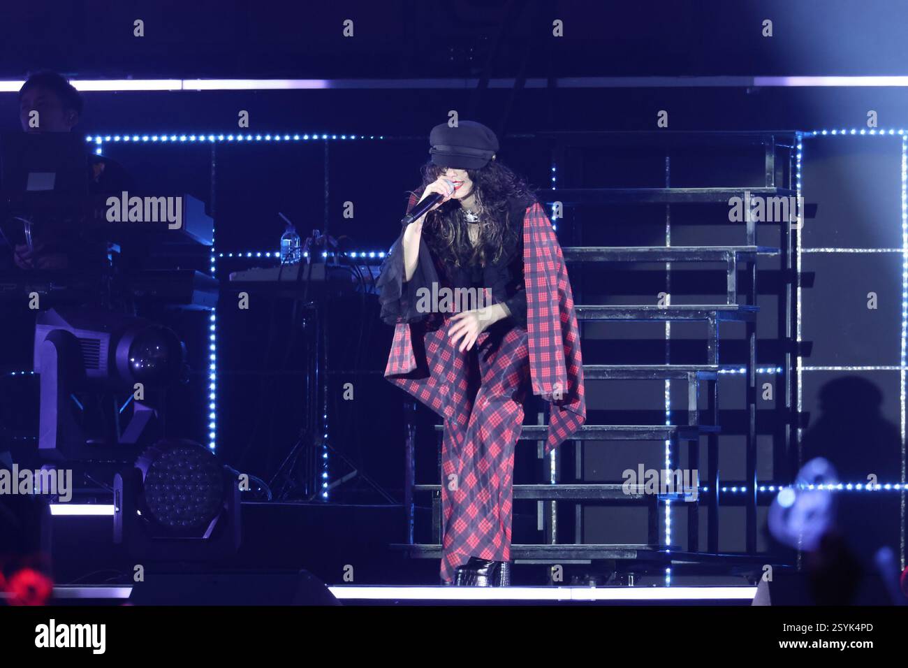 TAIPEI, CHINA - MARCH 1, 2025 - Japanese singer Mika Nakashima holds a ...