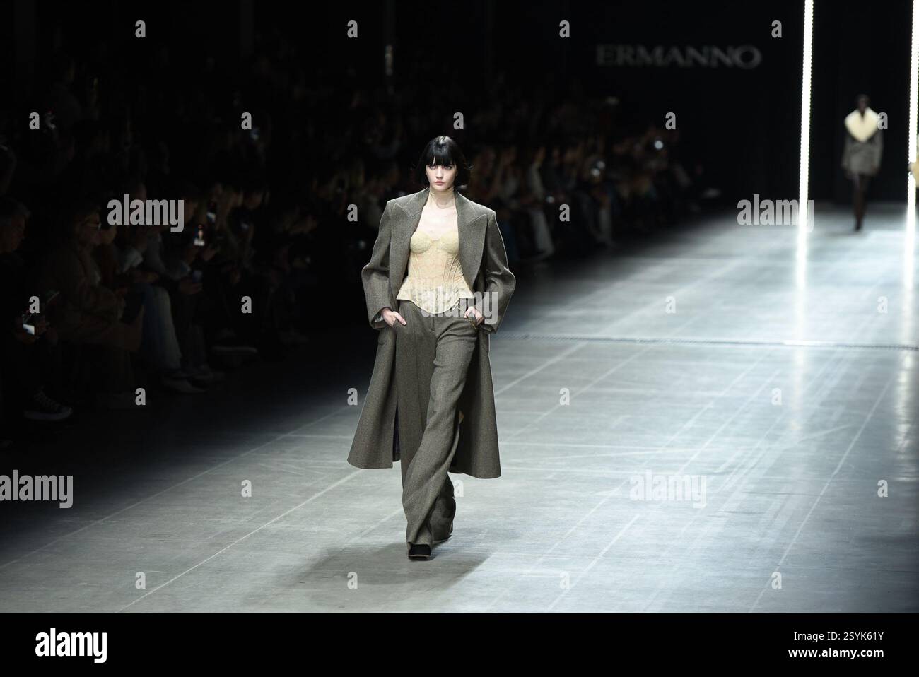 March 1, 2025, Milan, Italy: Models walk the runway during the ...