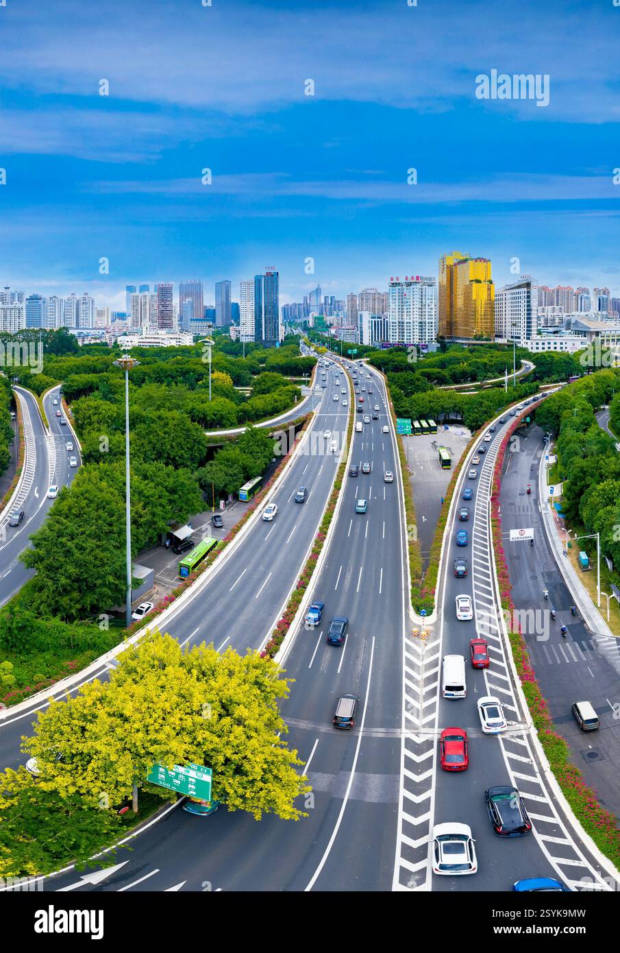 Zhuxi Interchange Bridge, Nanning, Guangxi, China Stock Photo - Alamy