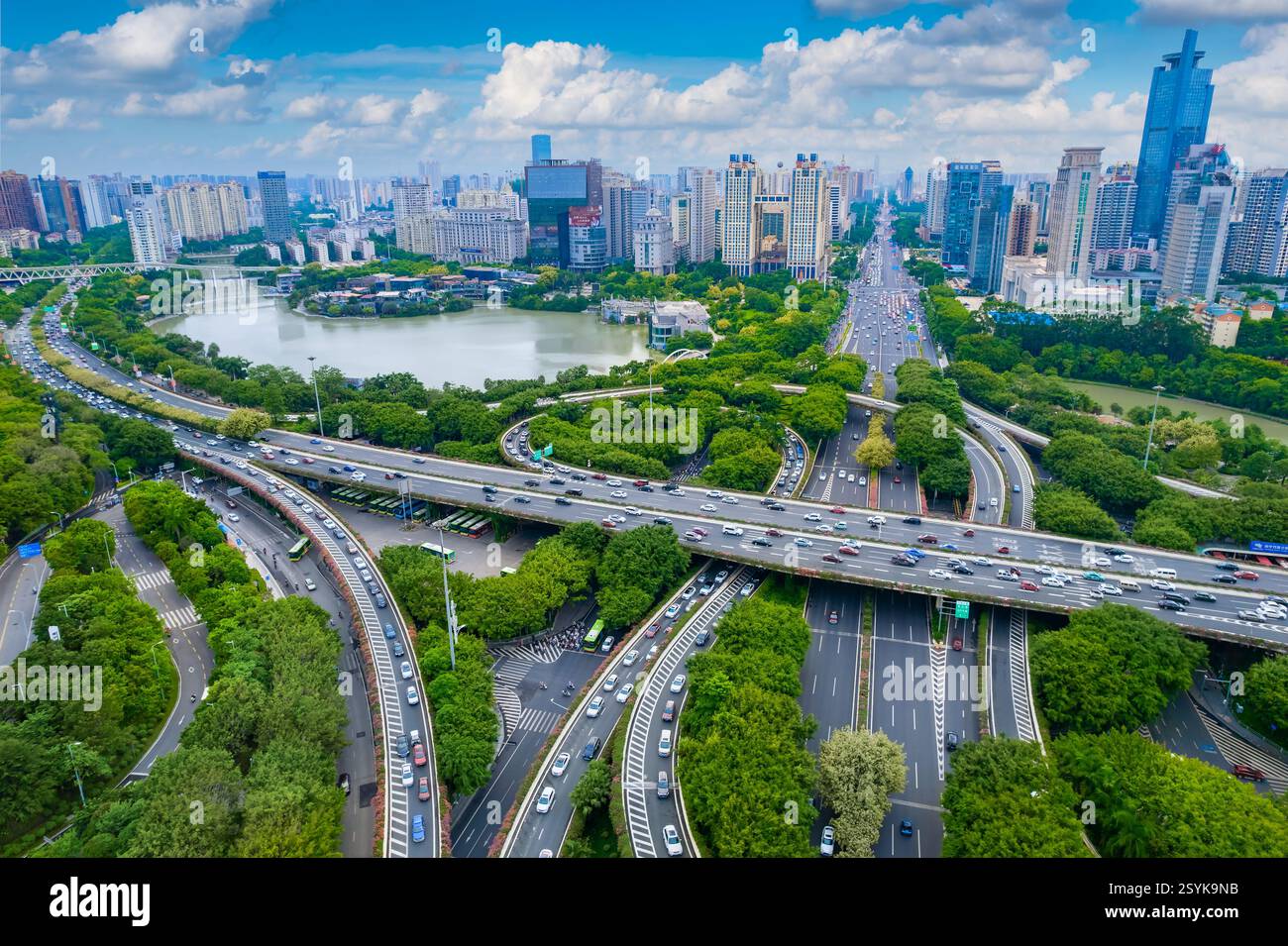 Zhuxi Interchange Bridge, Nanning, Guangxi, China Stock Photo - Alamy