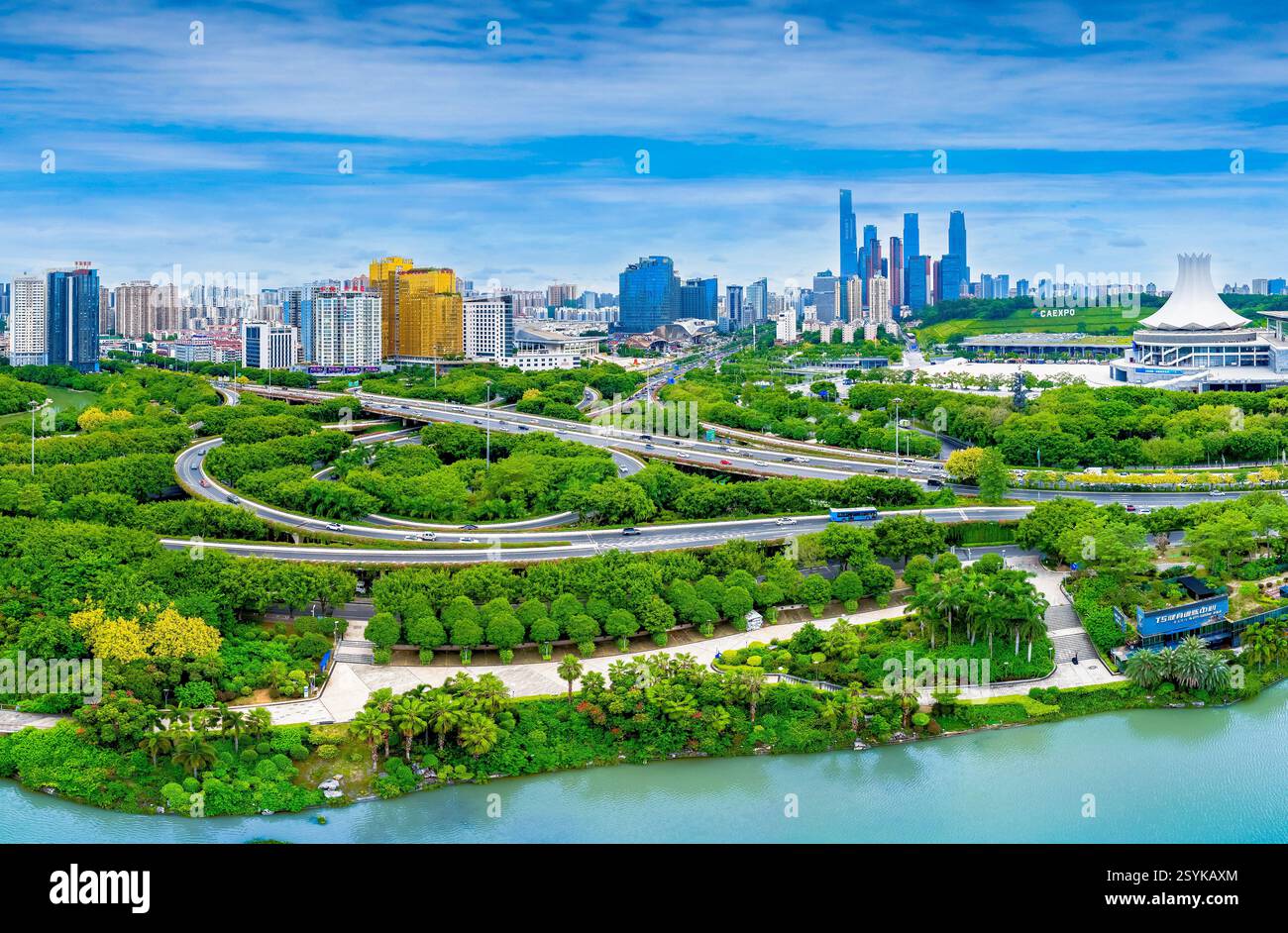 Zhuxi Interchange Bridge, Nanning, Guangxi, China Stock Photo - Alamy