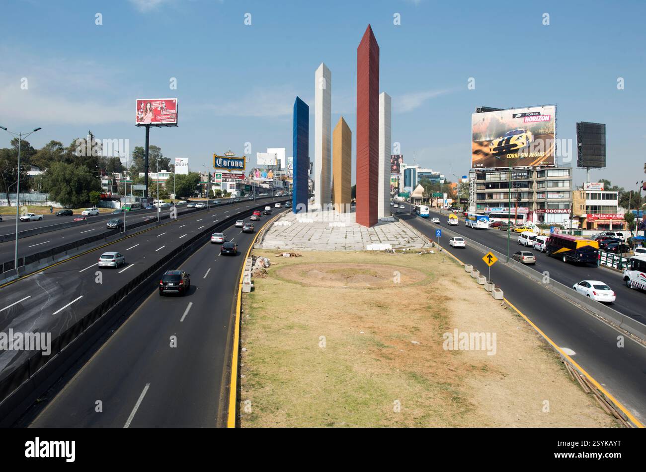 Torres de Satelite a colaborative effort by the sculptor Mathias ...