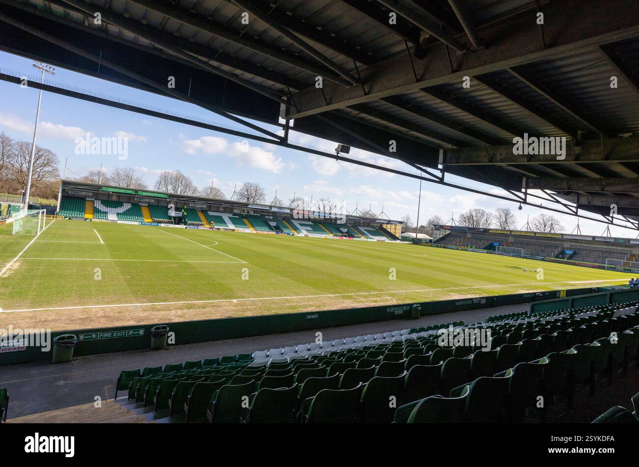 Yeovil, Somerset, UK. 1st March, 2025. General View inside Huish Park ...