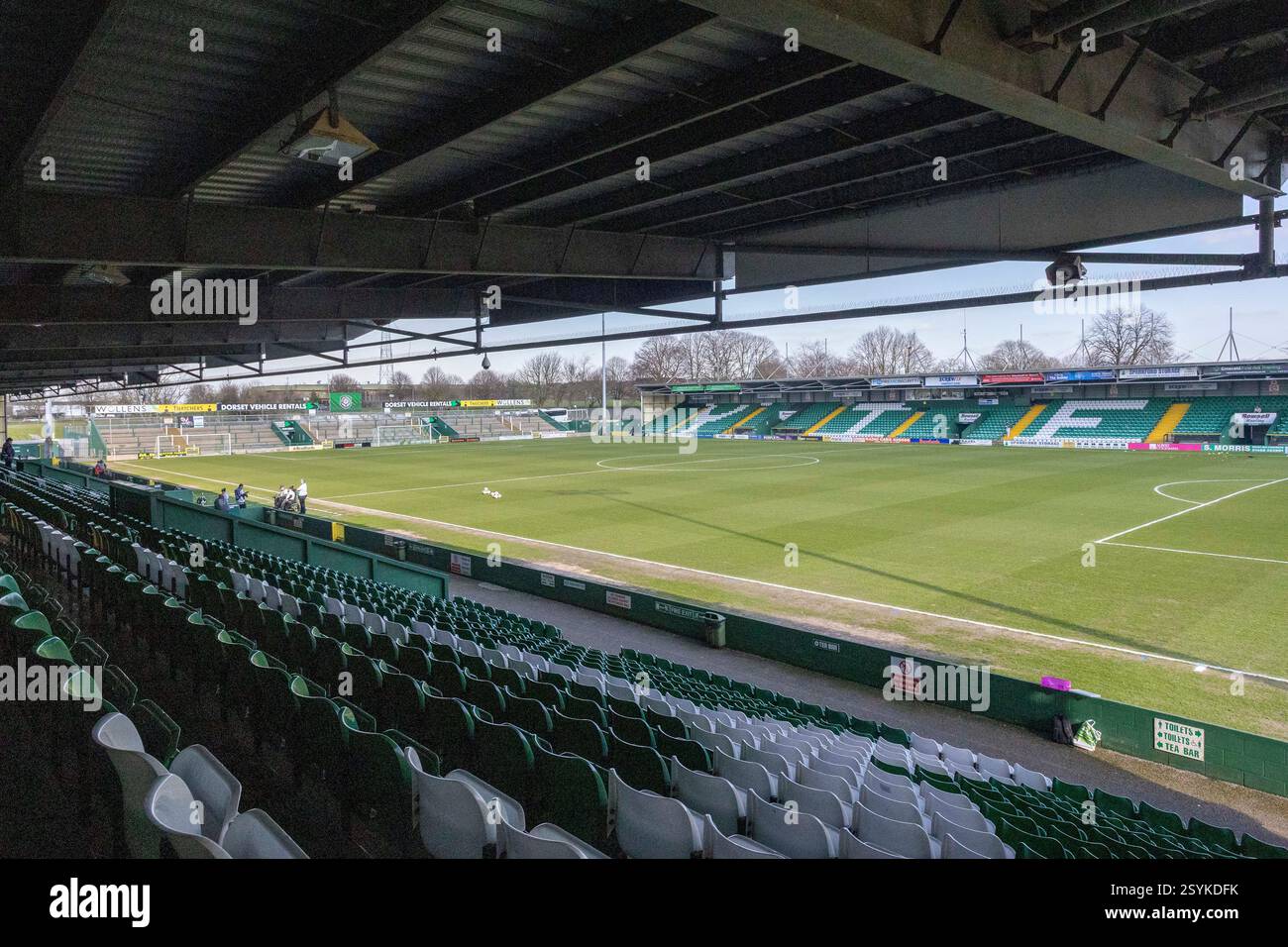 Yeovil, Somerset, UK. 1st March, 2025. General View inside Huish Park ...