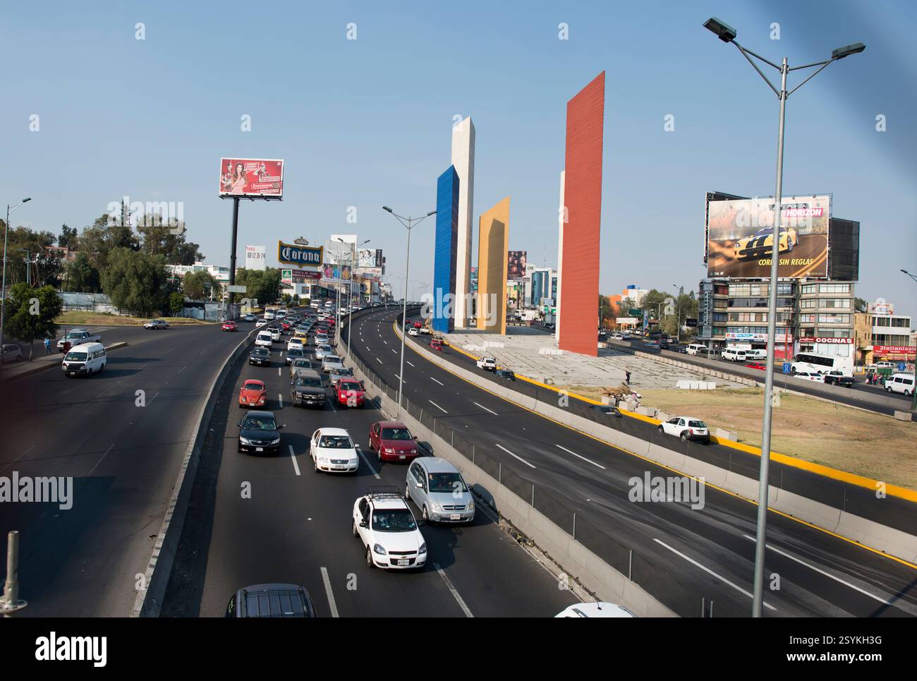 Torres de Satelite a colaborative effort by the sculptor Mathias ...
